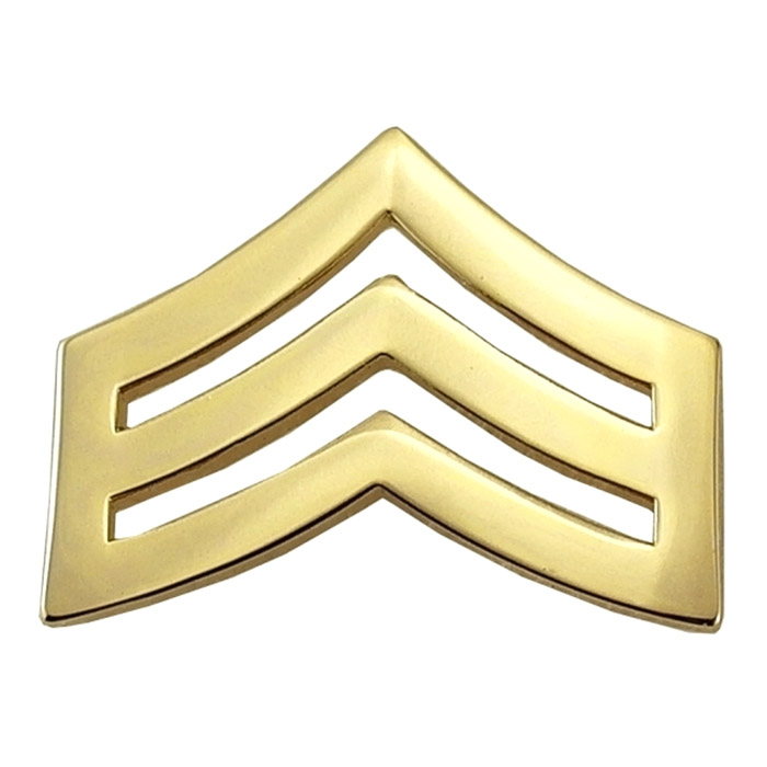 Hero's Pride Sergeant Chevron Collar Insignia (Pair) | Nelson & Co.