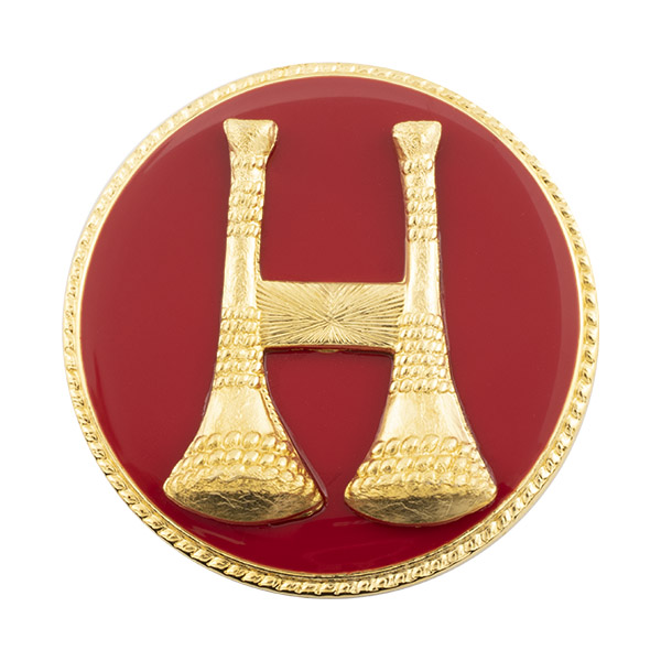 Smith & Warren M840 Two Standing Bugles Enameled Coat Disc | Nelson Uniform